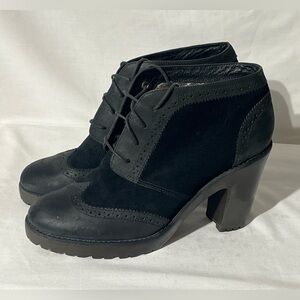 Sperry | Shoes | Sperry Emory Wingtip Ankle Boots Suede Oxford Black ...
